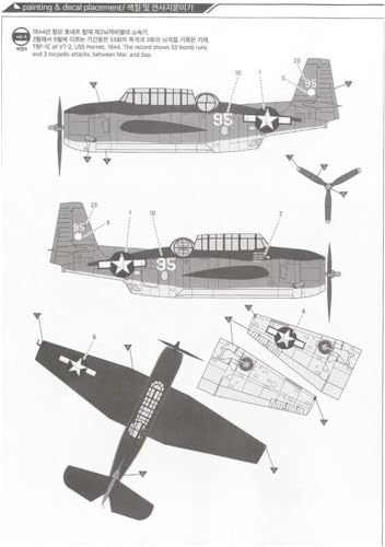 Academy 12340 1/48 US Navy TBF-1C Avenger Battle of Leyte Plastic Model
