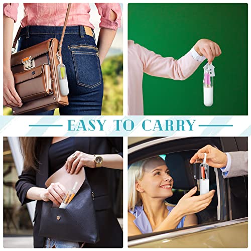 4 Pcs Reusable Straws with Case Drinking Silicone Straws Set with Case Portable Foldable Travel Straws with Cleaning Brush for Party Travel Household Cold or Hot Straws(Blue, White,Long Style)