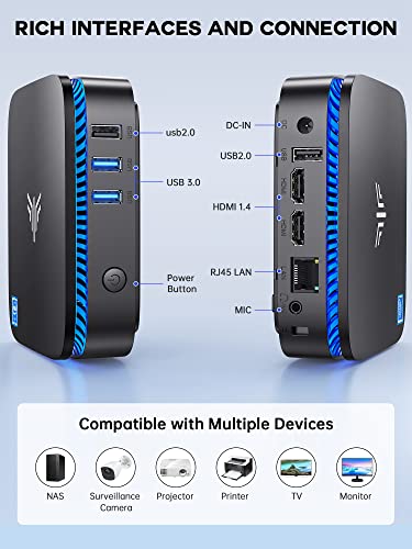 ACEMAGICIAN Mini PC N5105(up to 2.9GHz) Mini Computers 11 Pro, 16GB DDR4 512GB M.2 SSD Mini Desktop Computers, AK1 PRO Small PC Support Dual 4K UHD, WiFi 5, BT, HDMI, VESA, Auto Power On