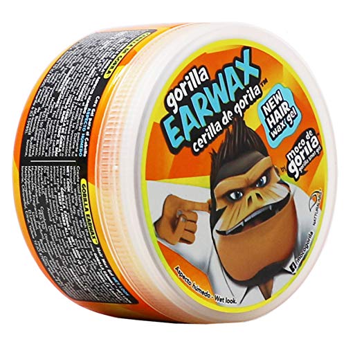 Moco de Gorila, Gorilla Earwax, Hair Wax Gel, Hair Styling Wax, Trendy Hairstyle, Superior Control, Long-Lasting Hold, 2-Pack of 3.53 Oz, 2 Jars.