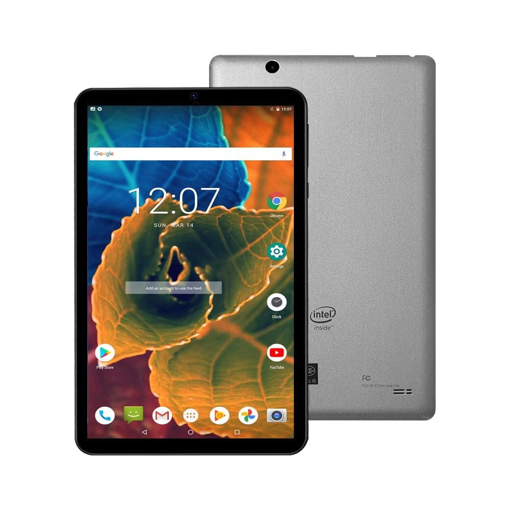 2023 New Kids Tablet 8 Inch Quad Core 2GB/32GB Google Play WiFi Bluetooth Cheap and Simple Children's Favorite Gift Tablet Pc Add Cover 64GB TF/Silver/China
