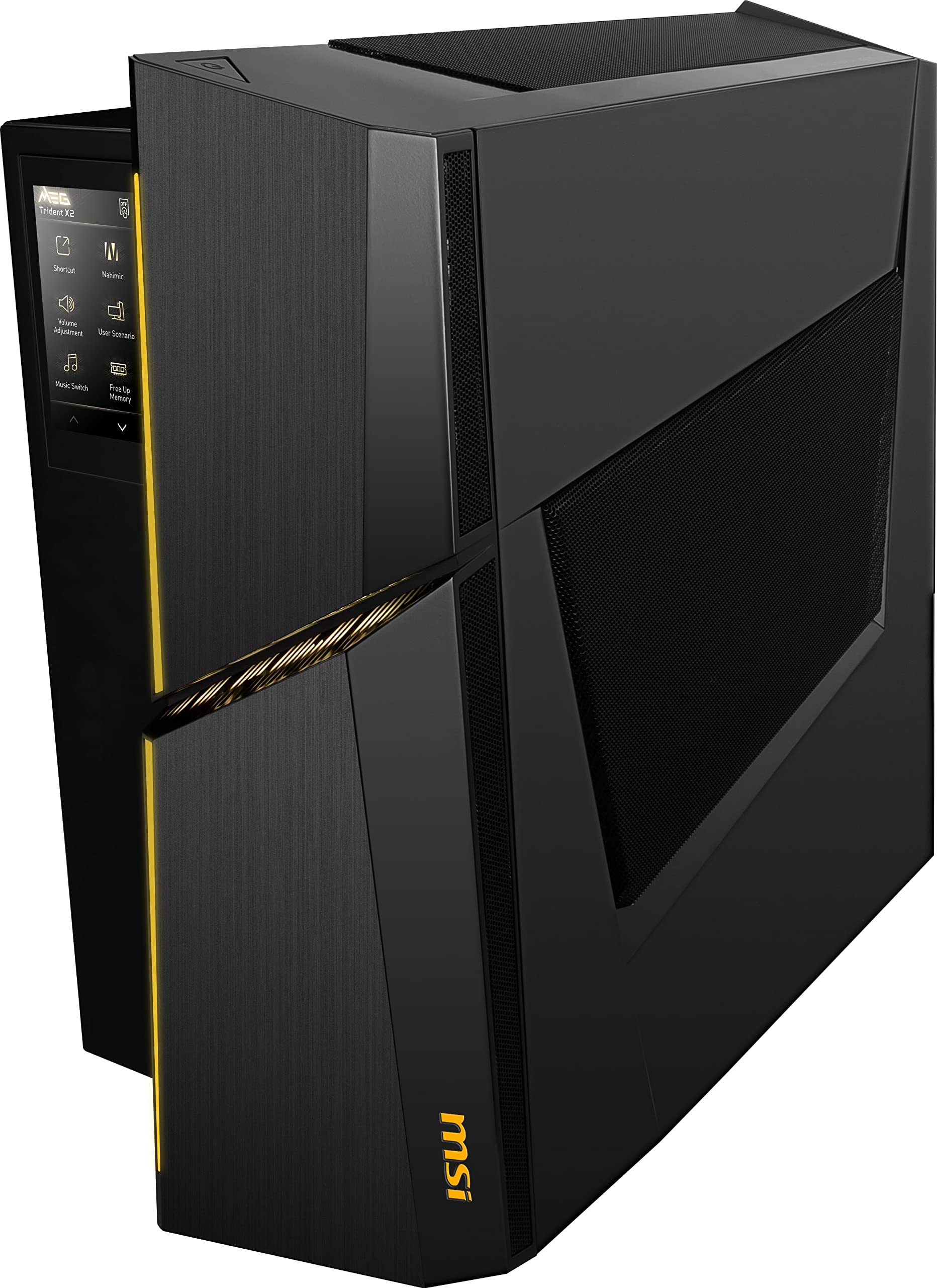 2023 MSI MEG Trident X2 13NUF-074US (i7-13700KF, 32GB RAM, 2TB NVMe SSD + 1TB HDD, RTX 4070Ti 12GB, Windows 11) Gaming Desktop PC
