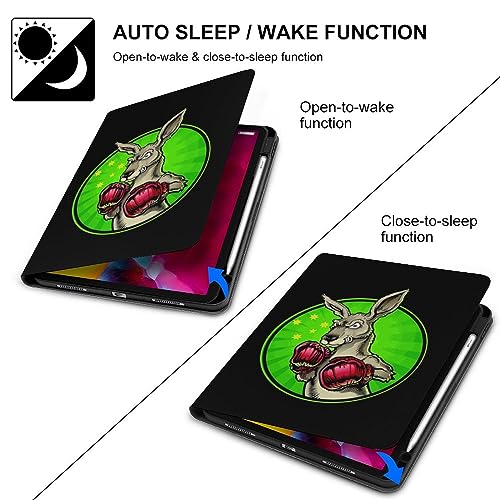 Boxing Kangaroo Protective Case Compatible with IPAD 2020 AIR 4 (10.9in) Stand Case Auto Sleep/Wake Cover