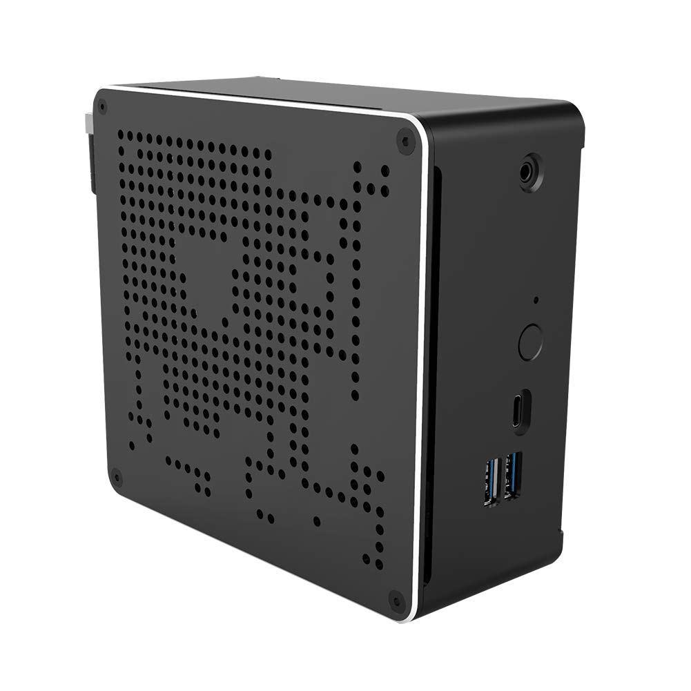 HUNSN 4K Mini PC, HTPC, NUC, Small Server, Support Proxmox, Vmware, ESXI, KODI, Intel I9 10880H 10885H, BY02, DP, HDMI, Type-C, 2 x LAN, Barebone, NO RAM, NO Storage, NO System
