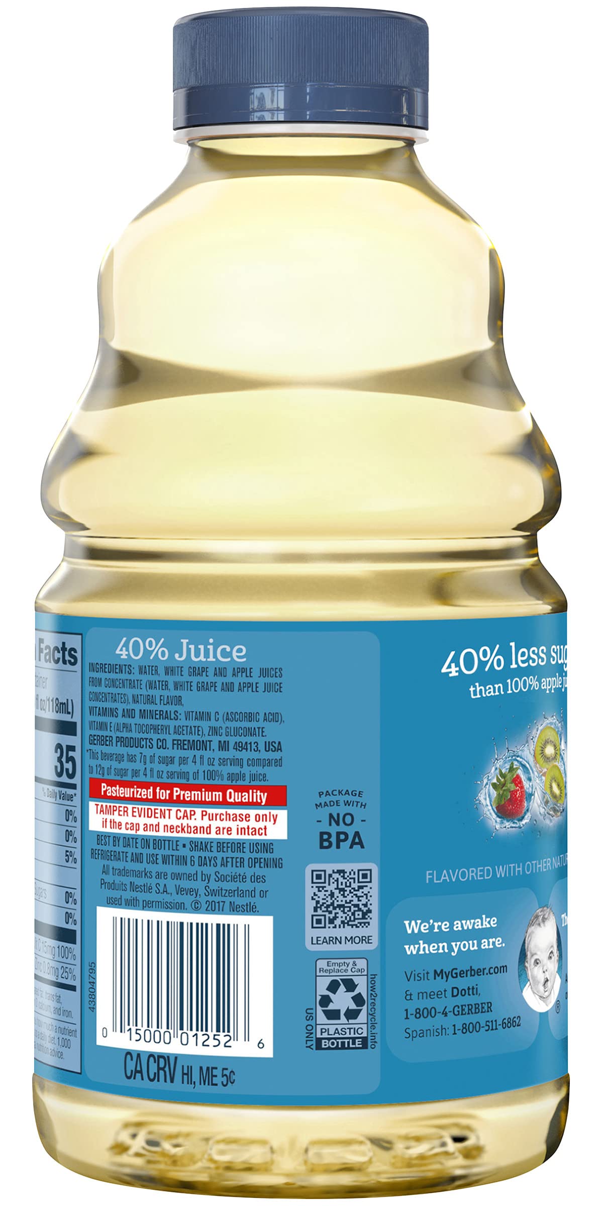 Gerber Toddler Juice Bottles (Strawberry Kiwi)