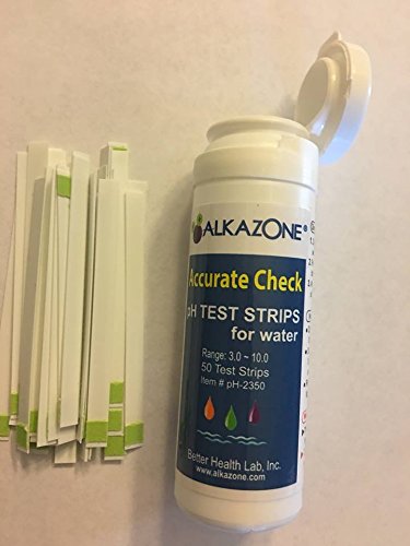 Alkaline Water Drops with Ph Test Strips Bundle - Alkazone Antioxidant Alkaline Mineral Drops Make Your Own Alkaline Water Raise Ph | Includes 50 Ph Test Strips for Water to Test Alkalinity