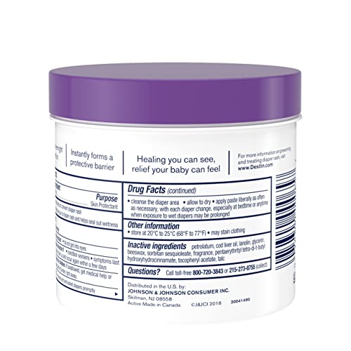 Desitin Maximum Strength Baby Diaper Rash Cream with 40% Zinc Oxide for Treatment, Relief & Prevention, Hypoallergenic, Phthalate- & Paraben-Free Paste, 16 oz