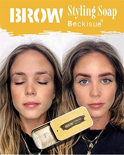 Eyebrow Soap Kit,brow pomade,eyebrow gel clear,Brows Styling Soap,Long Lasting Waterproof Smudge Proof Eyebrow Styling Pomade for Natural Brows (01)