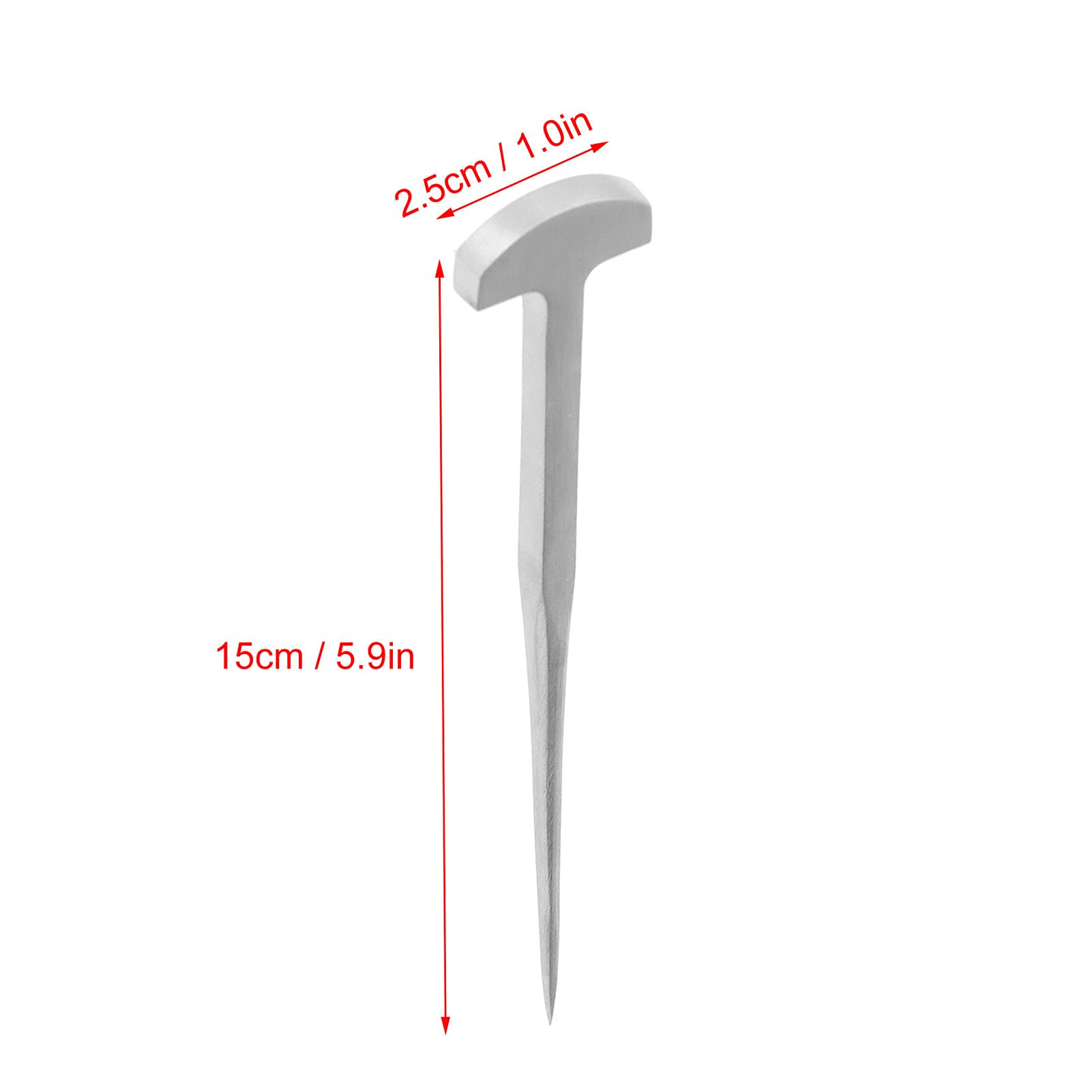2Pcs Japanese Style Eel Spike Sashimi Knife T-shape Stainless Steel Sushi Chef Tools for Home Kitchen Restaurant