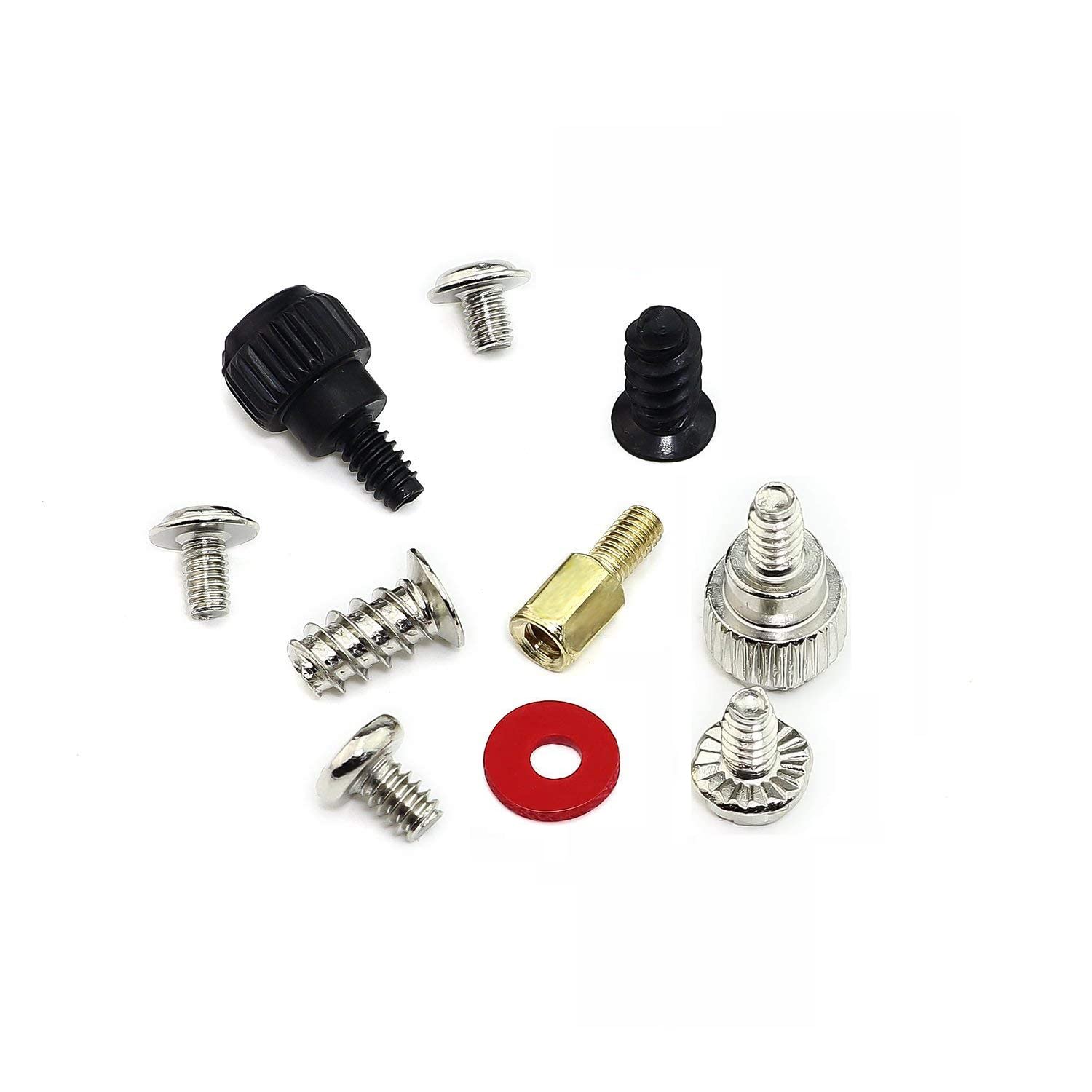 360 Pieces Computer Standoffs Screws Assortment Kit for Hard Drive Computer Case Motherboard Fan Power Graphics