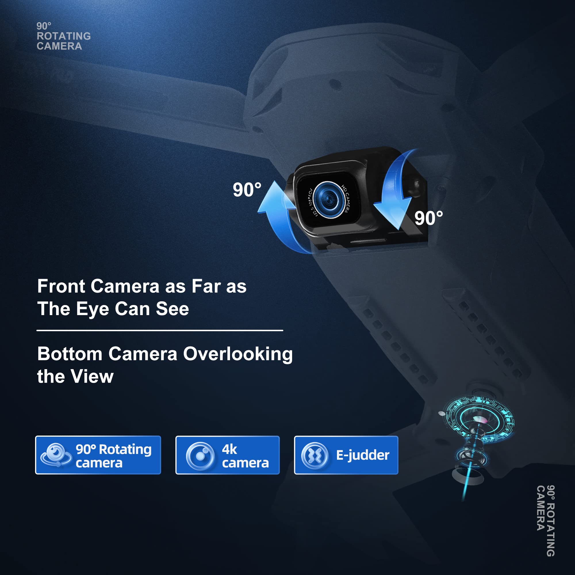 ๐ฎ๐ฌ๐ฎ๐ฏ ๐ก๐ฒ๐ HHD 4K GPS Drone with Camera for Adults: WiFi Mobile Control, Real-Time Image Transmission, RC Quadcopter with Auto Return, Follow Me, Altitude Hold, 40min Dual Batteries Flight