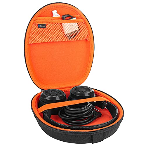 Geekria Shield Case Compatible with Grado SR80, SR325e, SR80e, SR80i, SR60, SR60i, SR60e, RS2, RS1 Headphones, Replacement Protective Hard Shell Travel Carrying Bag with Cable Storage (Black)