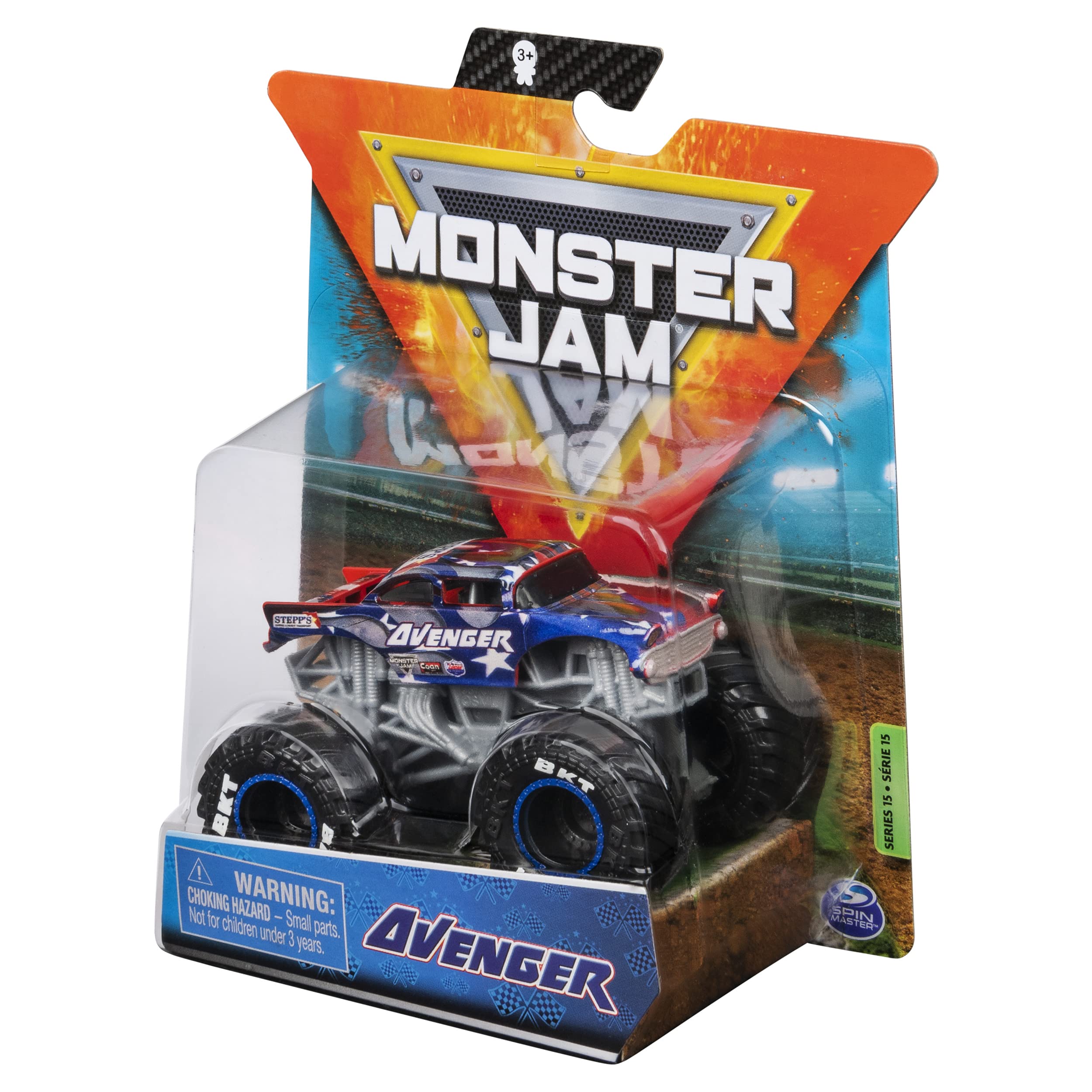 Monster Jam 2020 Spin Master 1:64 Diecast Monster Truck with Wristband: World Finals Avenger