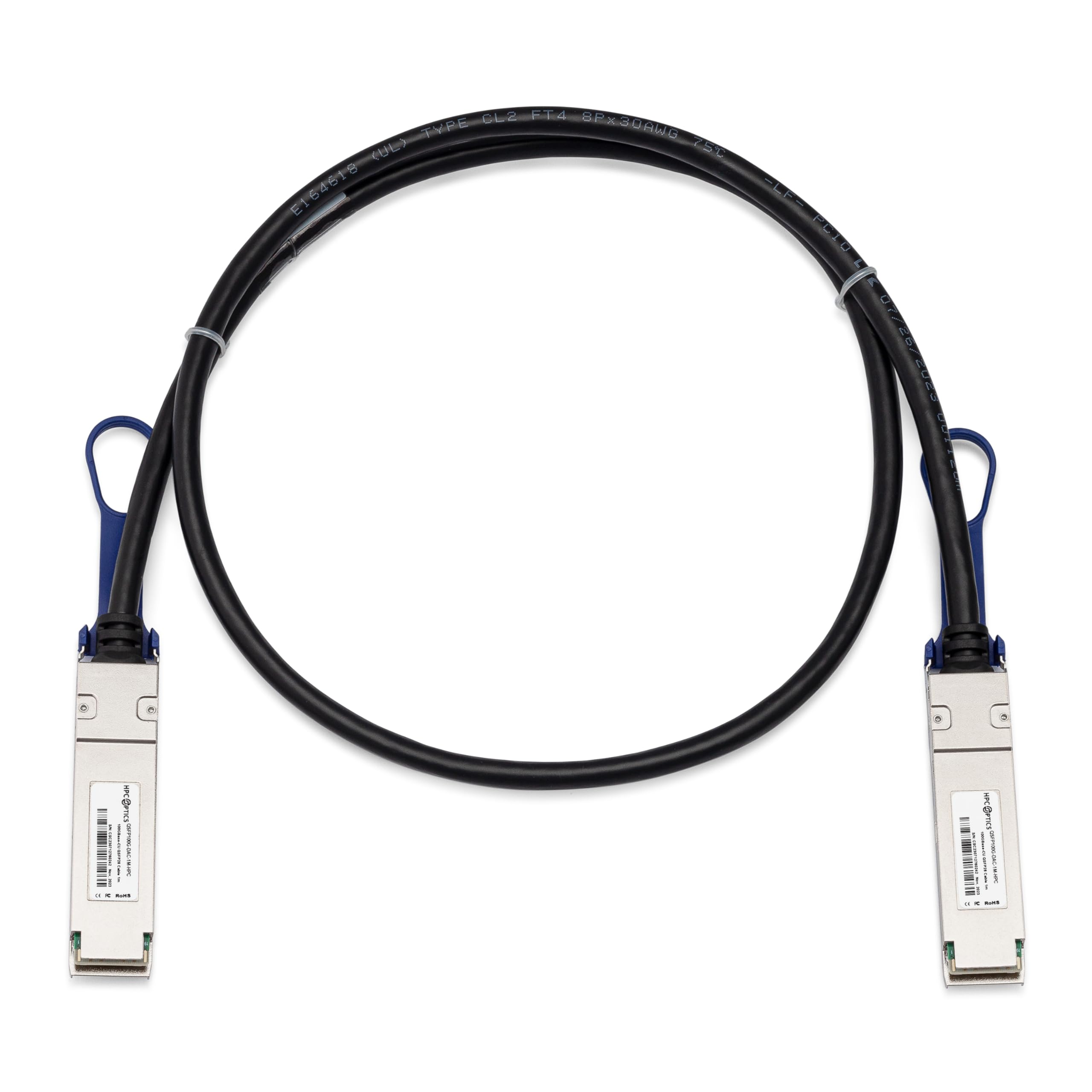 HPC Optics Compatible with Mellanox MCP1600-C003 100G QSFP28 to QSFP28 Twinax Cable | 100GBASE Passive 3M DAC MCP1600-C003-HPC