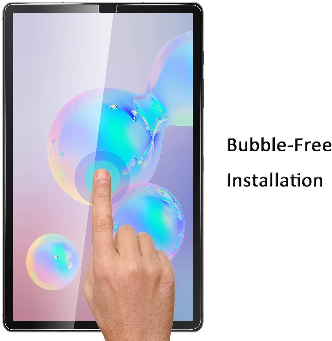 TANTEK [3-Pack Screen Protector for Samsung Galaxy Tab S6/Tab S5e 10.5 inch,Tempered Glass Film,Ultra Clear,Anti Scratch,Bubble Free,S-Pen Compatible