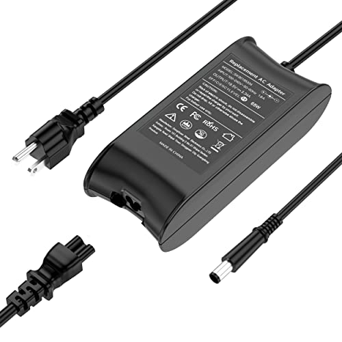 65W AC Adapter Charger Replacement for DELL Inspiron 15 1564 1501 1520 1521 1525 1526 1546 3520 3521 3531 3537 3541 3542 5542 5543 5545 5547 5548 5580 7547 7548 15R SE 7520 5520 5521 Laptop Power Cord