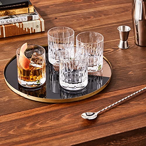 Reed And Barton Soho 4Pc Whiskey Glass Set, 3.65 LB, Clear