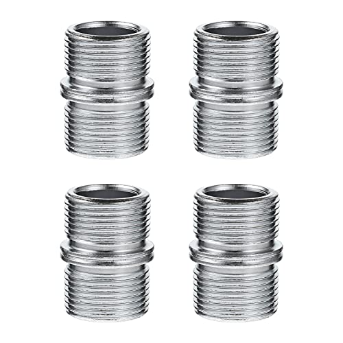 DOITOOL 4PCS 25.4mm Diameter Connectors for Thick Wire Shelve Shelving Unit Double Head Shelf Support Nut Replacement Storage Shelves Part Metal Rack