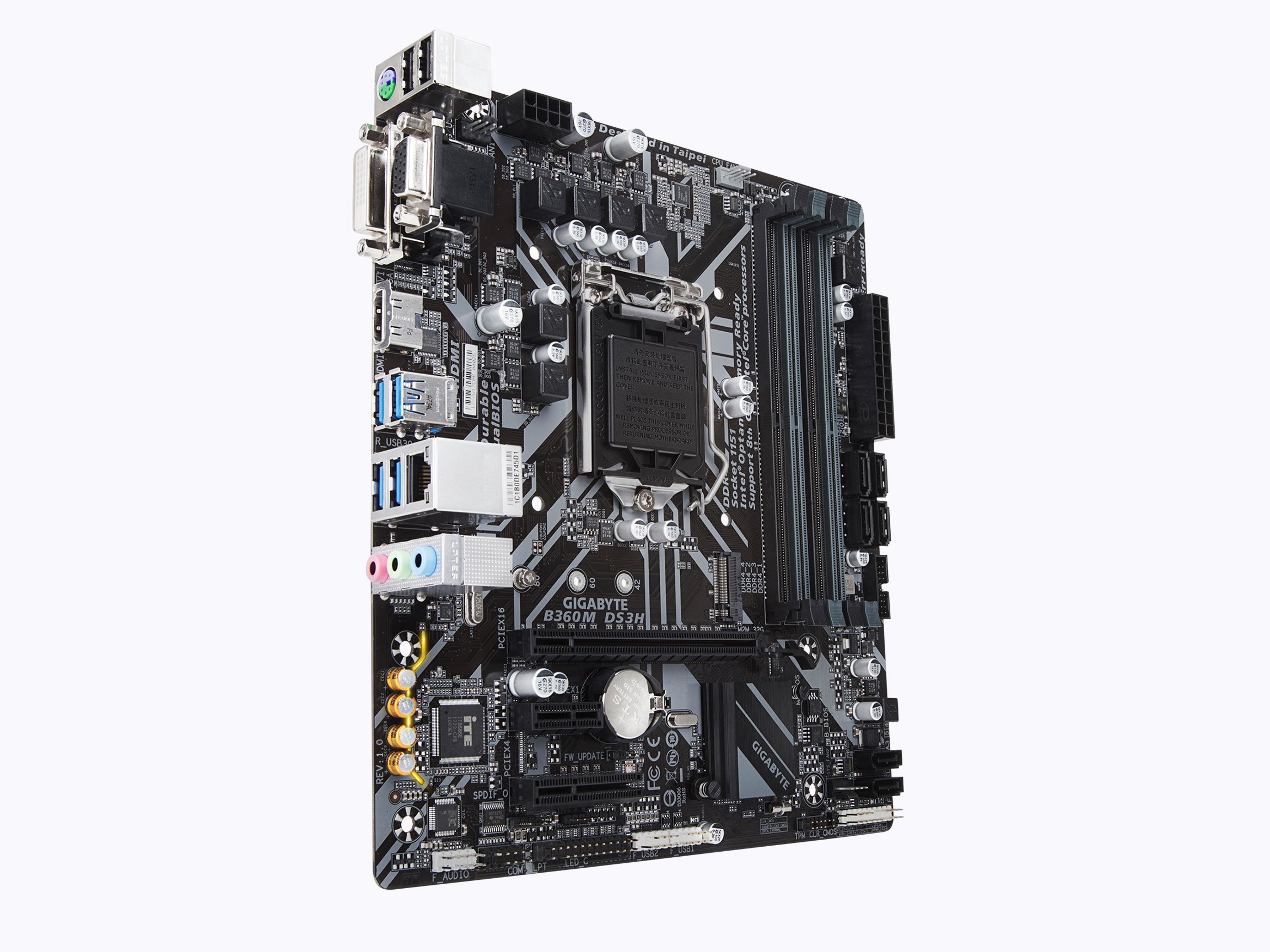 GIGABYTE B360M DS3H (LGA1151/Intel/Micro ATX/USB 3.1 Gen 1 (USB3.0) Type A/DDR4/Motherboard)