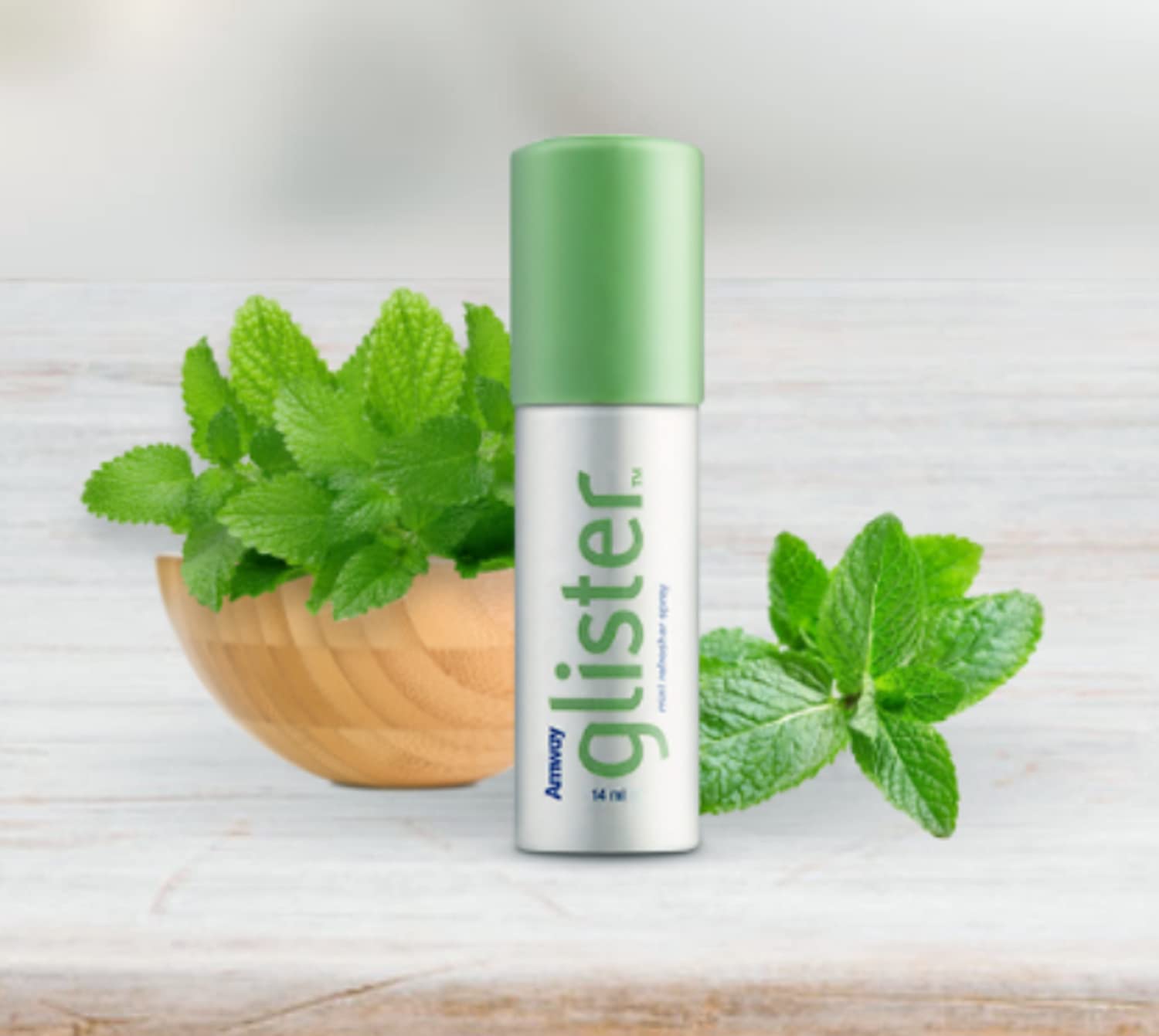 Amway Glister Refresher Spray 2-Pack, Glister Mouth Freshener Spray (Mint)