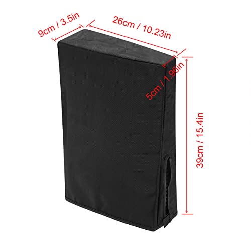 Anti Dust Cover for PS5 Console,Sony PlayStation 5 Game Console Digital Edition & Disc Edition Dustproof Waterproof Protector Sleeve,Soft Thick Protective Covers,Black