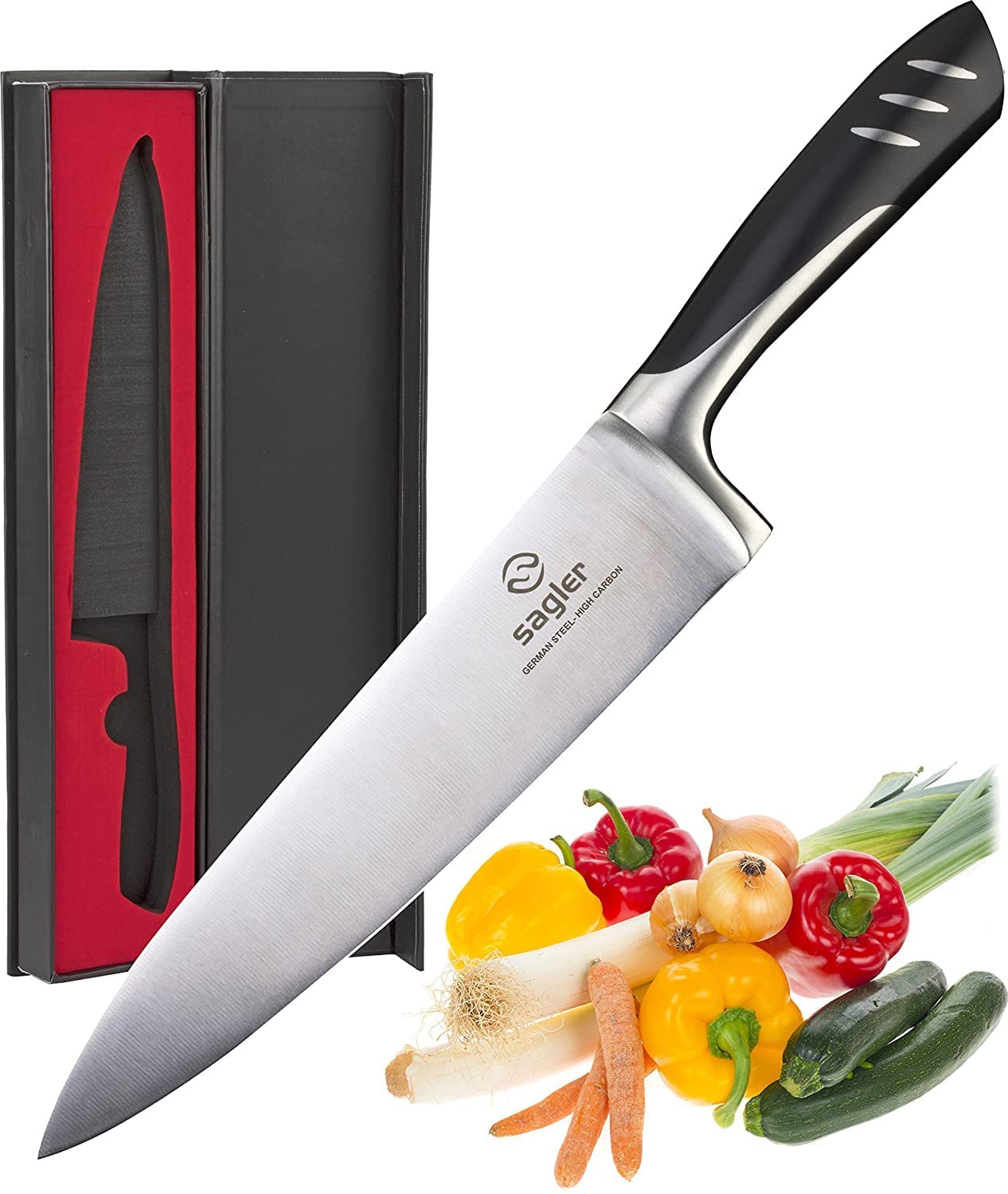 chef knife 8 Inch - kitchen knife European steel - best chef knife for High Carbon Stainless Steel - Chopping knives for Budding Kitchen, cooking knives,