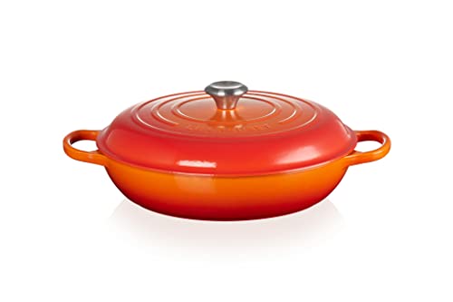 Le Creuset Enameled Cast Iron Signature Braiser, 5 qt. , Flame