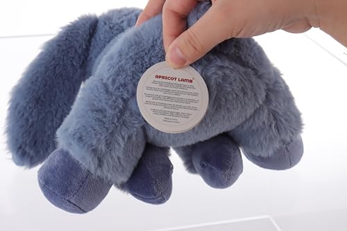 Apricot Lamb Toys Plush Navy Blue Bunny Rabbit Stuffed Animal with Fluffy Soft Ears (Navy Blue Bunny, 8 Inches)