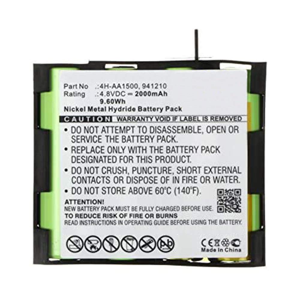 MPF Products 2000mAh 4H-AA1500, 941210 Battery Compatible with Compex Energy Mi-Ready, Edge, Fit 1.0, Fit 3.0, Full Fitness, Mi-Sport, Mi-Fitness, Runner, SP 2.0, SP 4.0, Sport Elite Stimulator