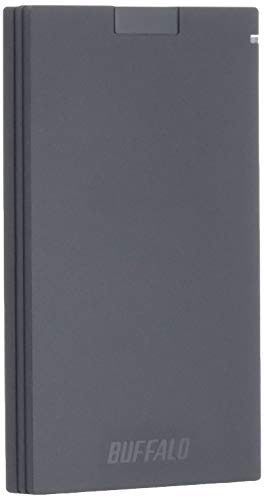 BUFFALO SSD-PG1.0U3-B/NL USB 3.1 Gen1 Portable SSD, 1TB, Made in Japan, PS5/PS4 (Manufacturer Operation Confirmed), Impact Resistant, Connector Protection Mechanism