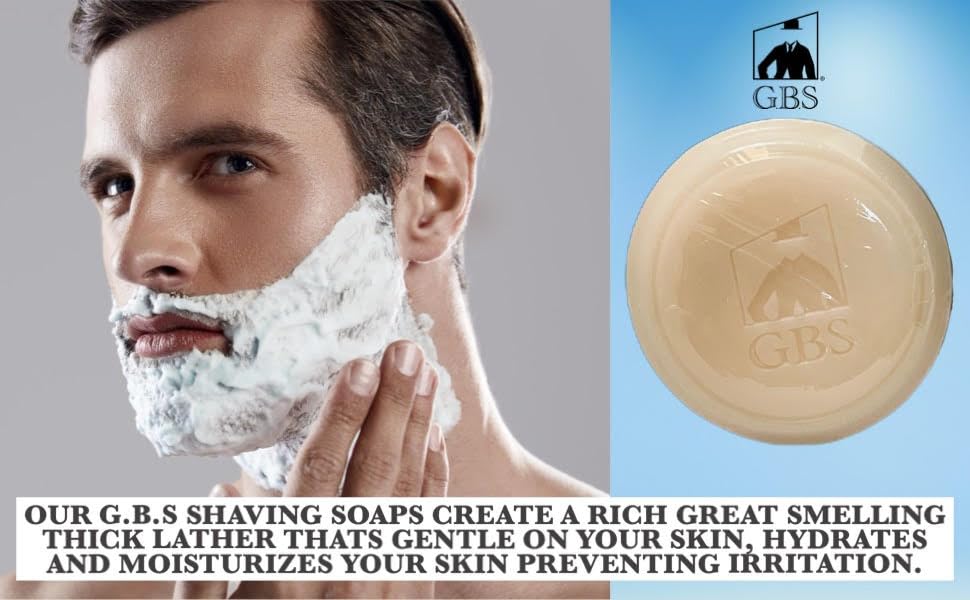 G.B.S Stylish Shaving Set - Shave Ready Straight Razor, Honing Sharpening Strop, Straight Razor Leather Case, Ceramic Mug Brush with Stand, Alum, Shaving Soap & Strop Paste, Ivory
