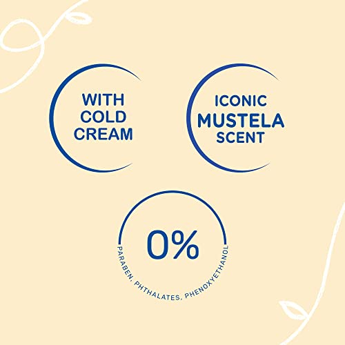 Mustela Baby Dry Skin Bath Time Gift Set - Baby Skin Care Essentials - with Natural Avocado & Cold Cream - 2 Items Set