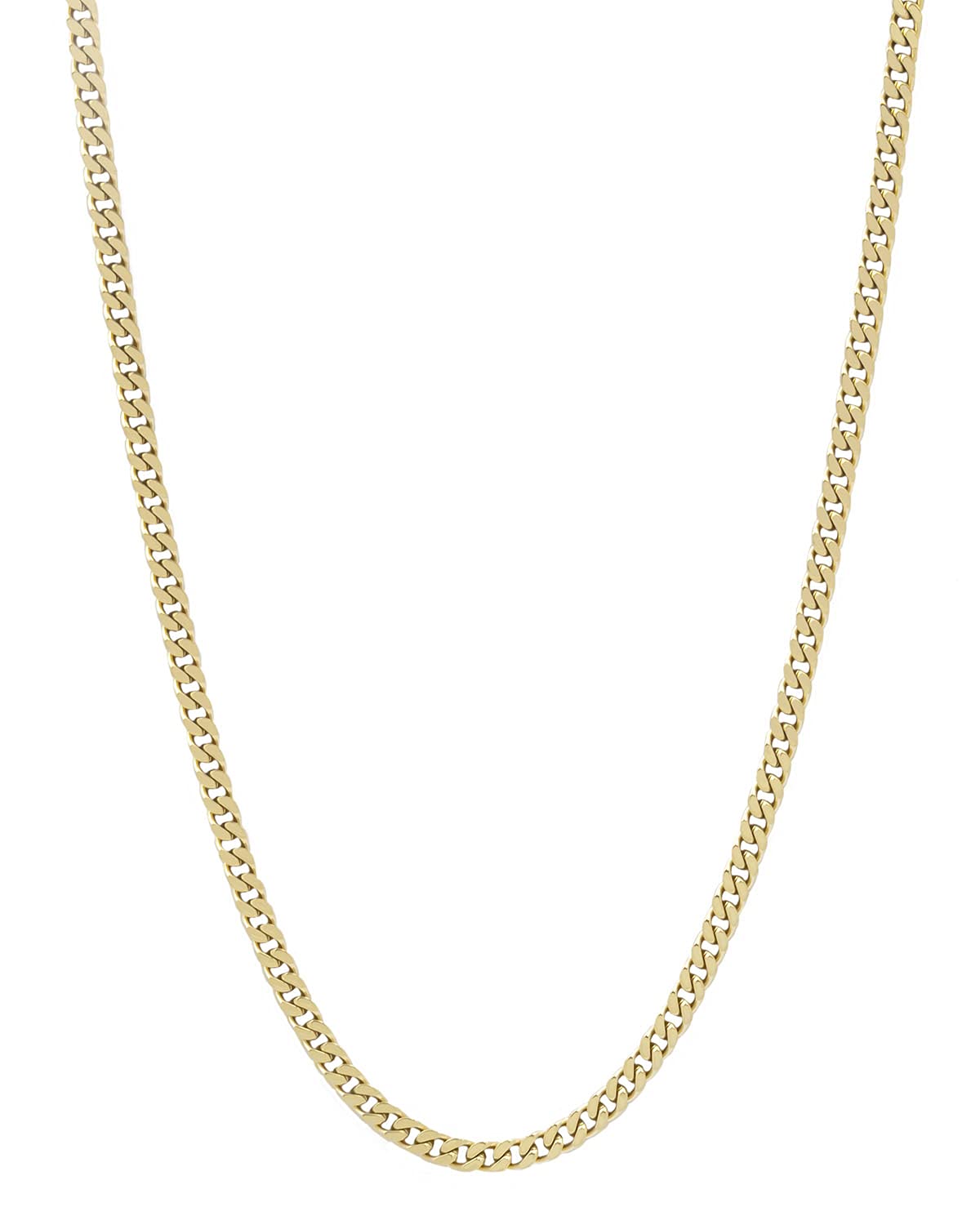 3MM Micro Cuban Rope Chain Necklace 16" 18" 20" 24" 28" - Gold (18)