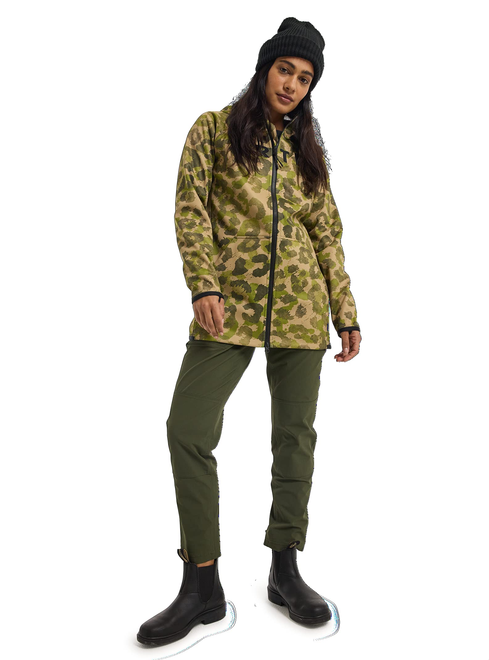 Burton Women's Standard Crown Weatherproof Long Full-Zip Fleece, Felidae, Medium