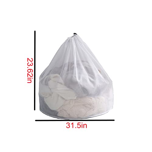 4 PCS Mesh Laundry Bags, Washing Machine Wash Bags, Reusable and Durable Mesh Wash Bags