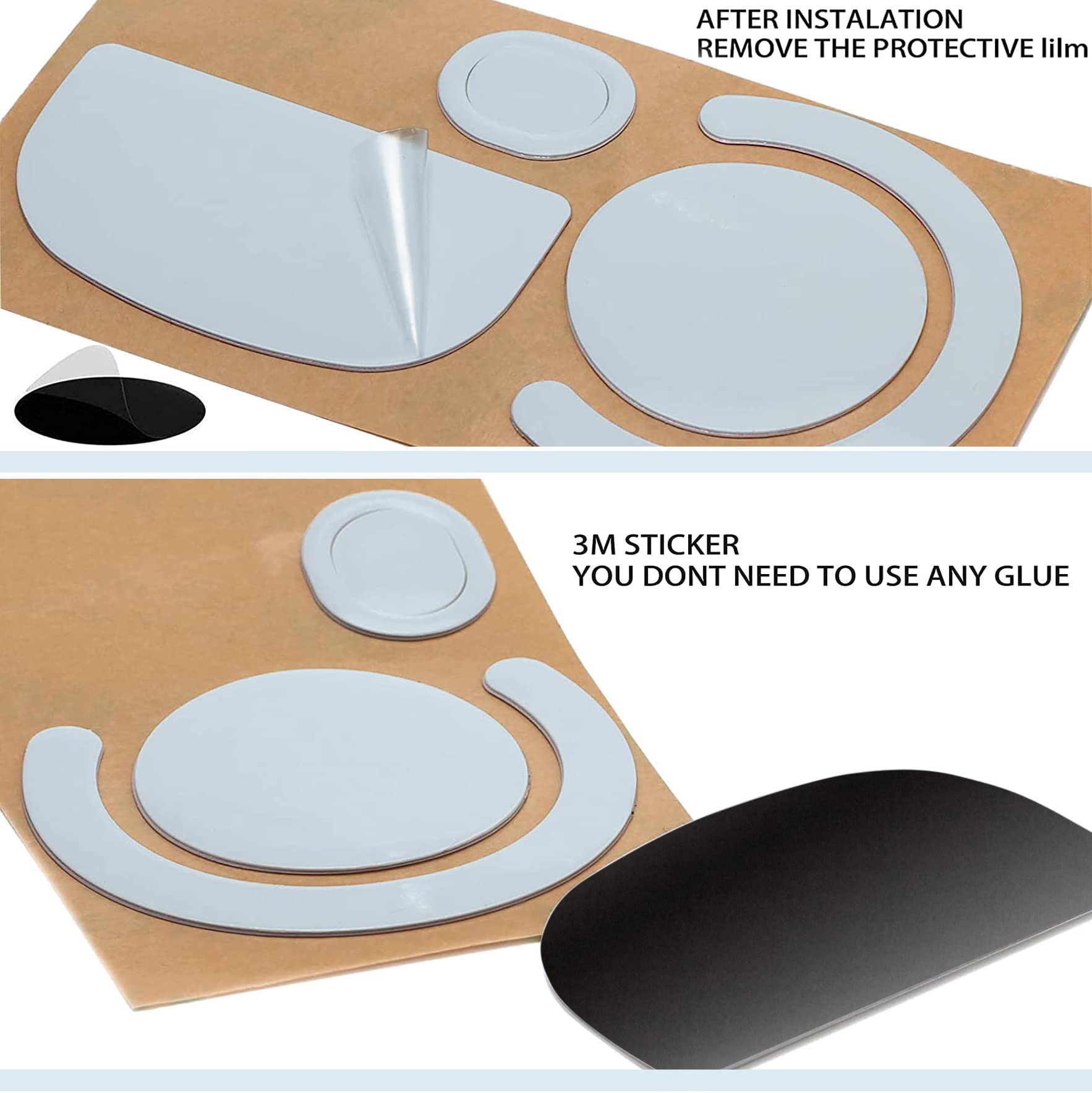 AQIDAP Mouse Skatez/Mouse Feet for Logitech G PRO X Superlight Wireless Gaming Mouse( 2 in 1 Mouse Feet + Mouse Anti-Slip Tape ) Grey