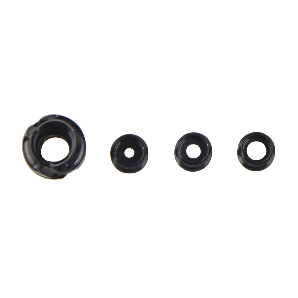 37/45 Degree Aluminum Hooded Peep Sight Compound Bow Housing Aperture Kit with 3 Size inner Core (Black, 37 Degree)