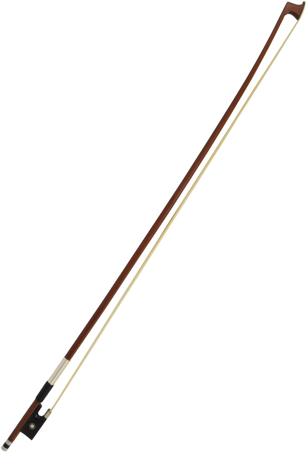 AMZZ 4/4 Full Size Student Violin Bow - Handcrafted Brazilwood Stick, Well-Balanced, Horsehair for 4/4 size violins and 12-13" violas(4 4 Violin Bow)