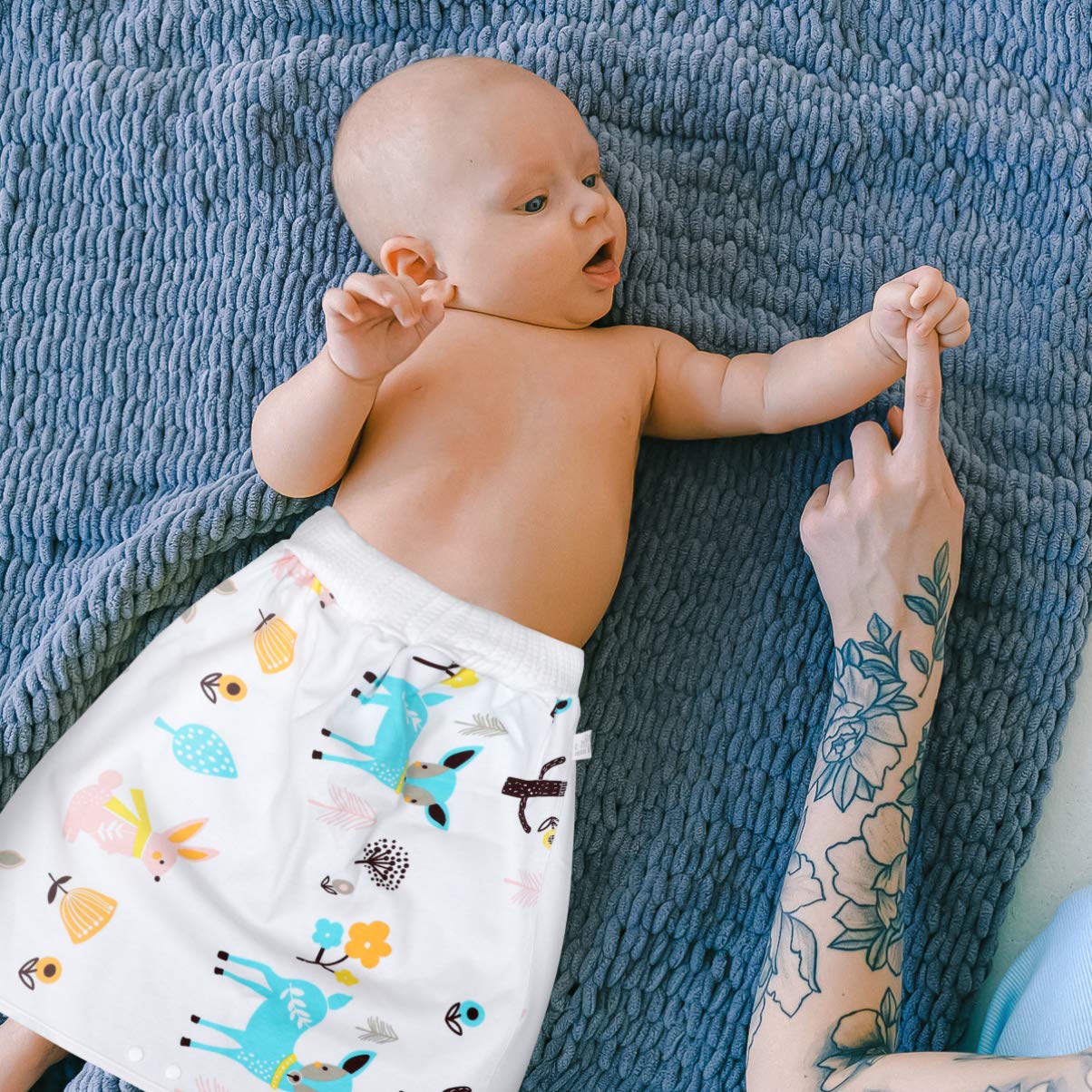 Potty Training Pants Cotton Baby Training Pants Cloth Diaper Skirts Sleeping Bed Clothes for Boy Girl Potty Training (Little Deer) Potty Training Underwear
