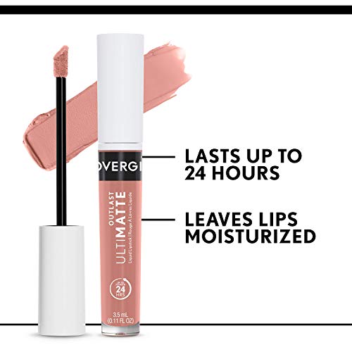 COVERGIRL Outlast Ultimatte One Step Liquid Lip Color, Wine O Clock, Wine O Clock, 0.12 Fl Ounce
