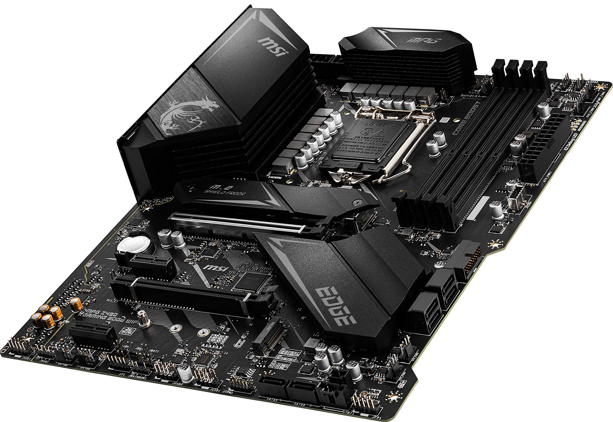 MSI MPG Z490 Gaming Edge WiFi ATX Gaming Motherboard (10th Gen Intel Core, LGA 1200 Socket, DDR4, CF, Dual M.2 Slots, USB 3.2 Gen 2, Wi-Fi 6, DP/HDMI, Mystic Light RGB) (Renewed)