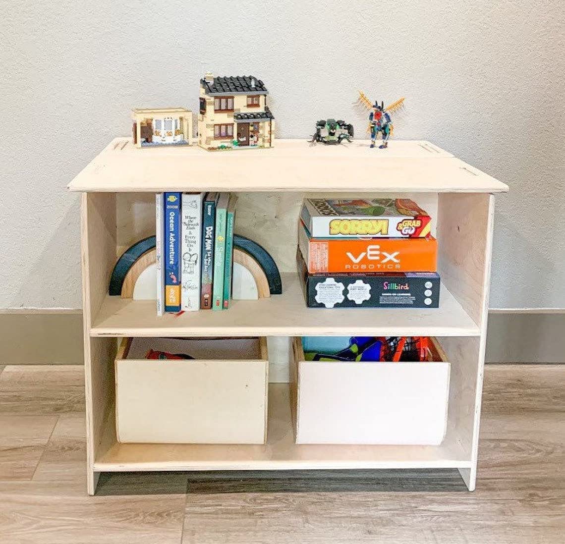 Bush Acres Montessori with Hidden Storage - Montessori Wooden Furniture – Nursery Gift – Woodenshelf