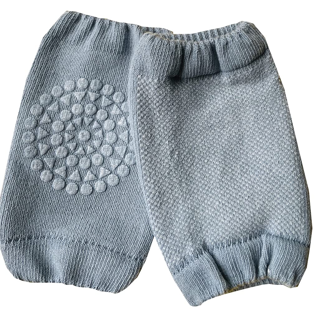 Unisex Toddler Non Slip Knee Pads and Socks Sets for Baby Boy Girls' Crawling Learn to Walk 6-15 Months