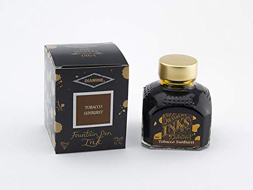 Diamine Guitar Ink, Fountain Pen Ink - Tobacco Sunburst 80ml