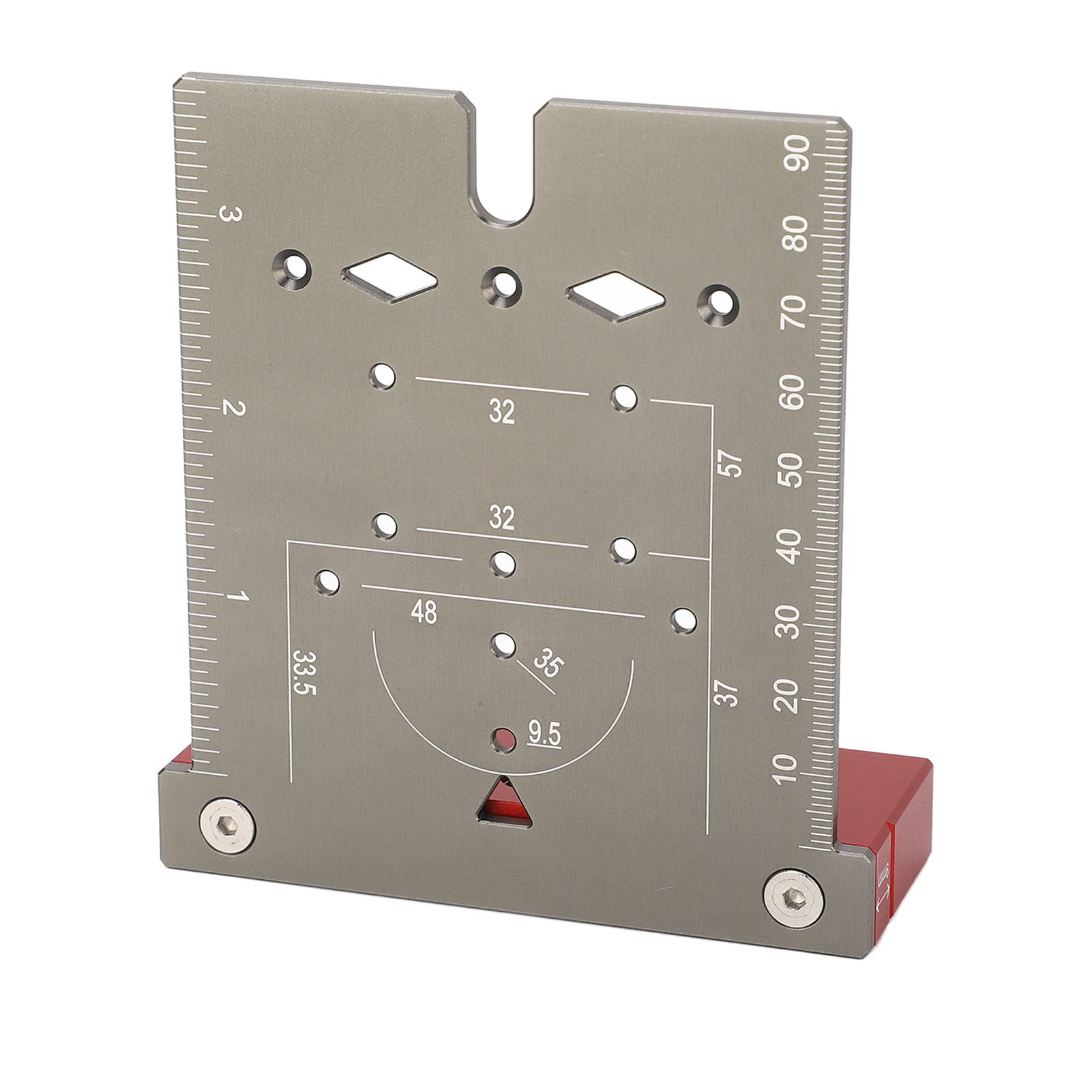 3 in 1 Aluminum Alloy Hinge Hole Drilling Guide Woodworking Tools, Professional Drilling Hole Puncher Locator Kit, Concealed Hinge Jig for Kitchen Cabinet Cupboard Door Hinge