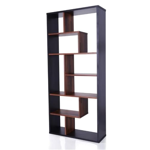 Acme Chas Wooden Cube Bookcase in Espresso and Walnut