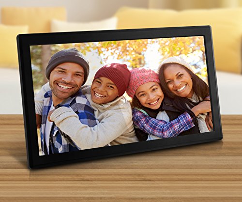 Aluratek 10" WIFI Digital Photo Frame w/ Touchscreen IPS Display, 32GB Mem, 1280 x 800 Res, Easy Setup to Share Photo/Video Wirelessly from Anywhere - AWDMPF110F