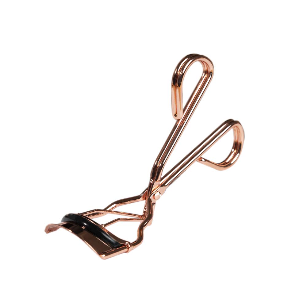 Eyelash Curler, Golden Eyelash Makeup Tools Set with Eyelash Curler, Mini Eyelash Curler, Black Silicone Refill Pads, Professional Lashes Curler, Stainless Steel, Fits Various Eye Lashes New