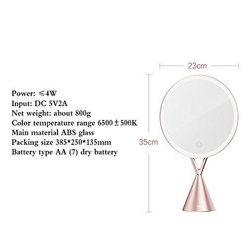 KXA Bathroom Vanity Mirrors Freestanding Cosmetic Mirror 5X Zoom Make Up Mirror Pedestal Table Mirror for Bathroom Bedroom Shaving Mirror Cosmetic Vanity Mirror Makeup Mirror