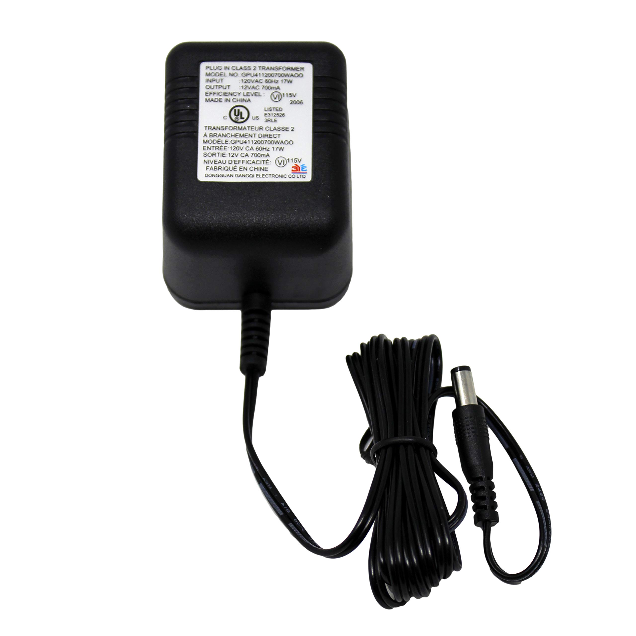 Nature's Mark Premium Power Supply 12V 0.7A AC/AC Adapter, Plug Tip: 5.5mm x 2.1mm, 7ft (2m) Cord.